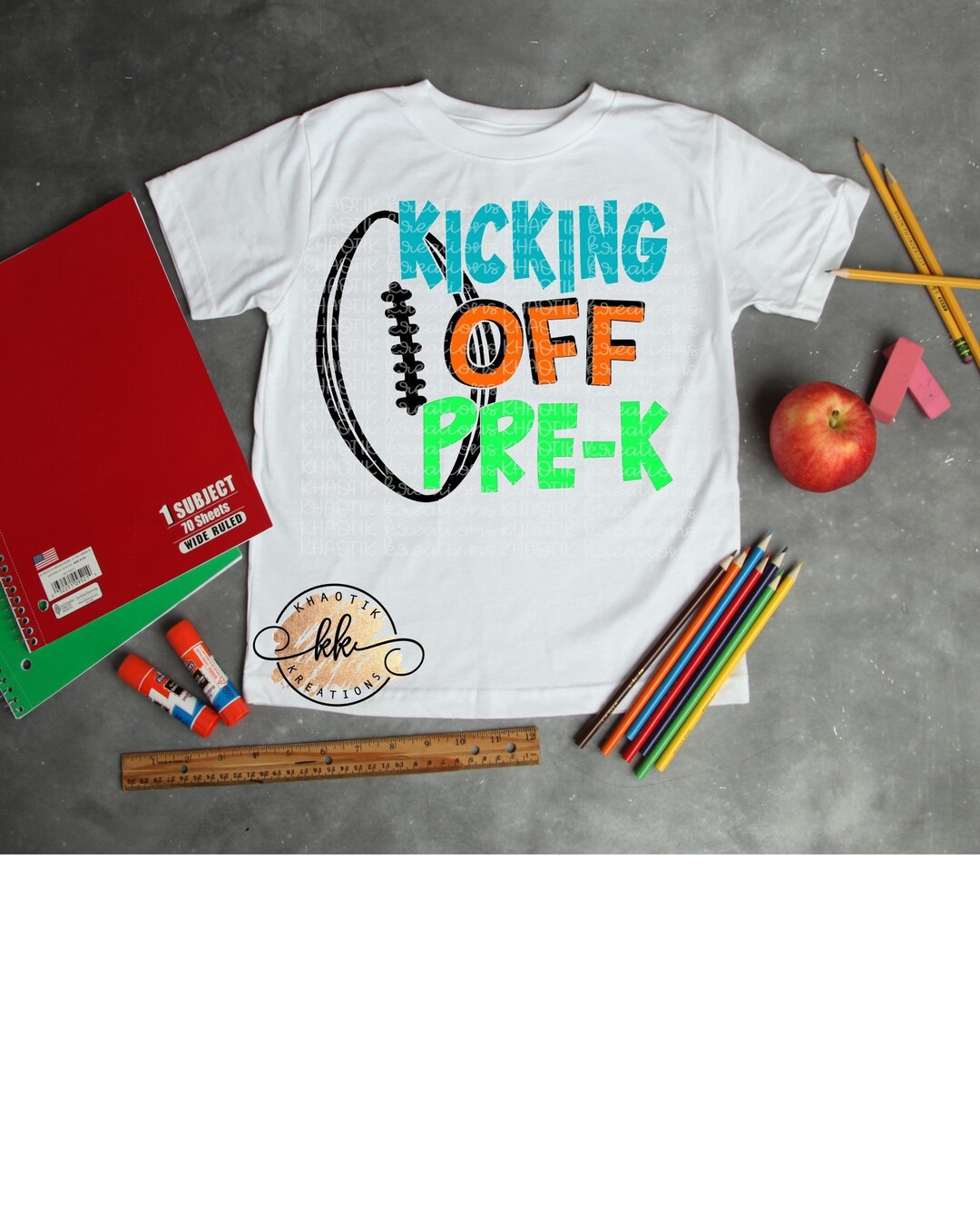 Kicking off Pre-k Svg Pre-k Svg Back to School Svg First Day of School ...