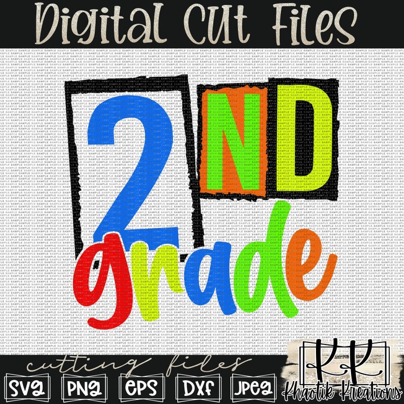 2nd Grade Svg, Second Grade Design, Teacher Svg, Back to School Svg ...