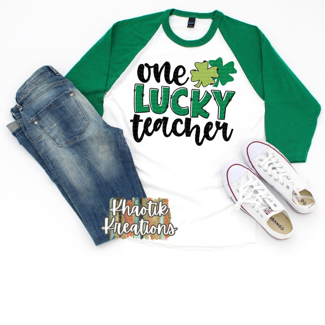 One Lucky Teacher Svg, St Patricks Day Svg, St Patricks Day Teacher ...