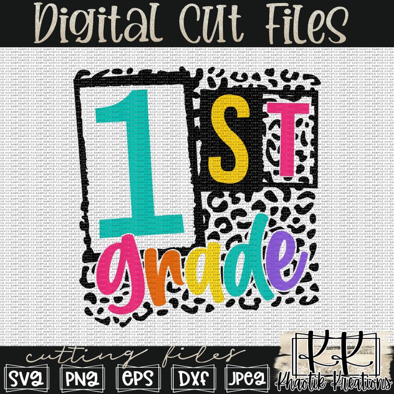 1st Grade Svg First Grade Design Teacher Svg Back to School | Etsy