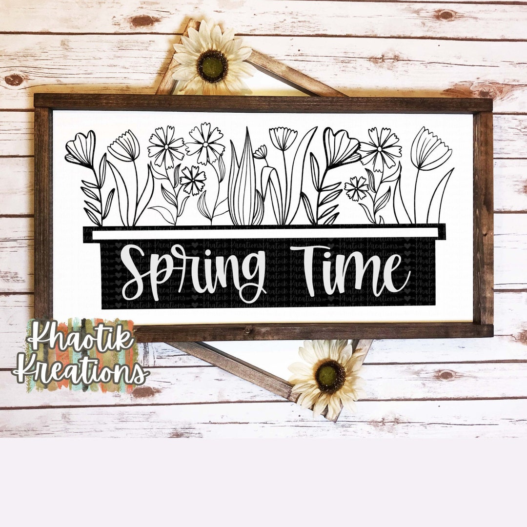 Spring Time Svg, Hello Spring, Welcome Spring Svg, Spring Cricut Design ...