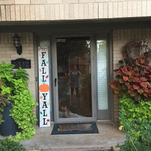 Vertical Happy Fall Y'all, Vertical Signs, Vertical Svg, Fall Svg,dxf ...