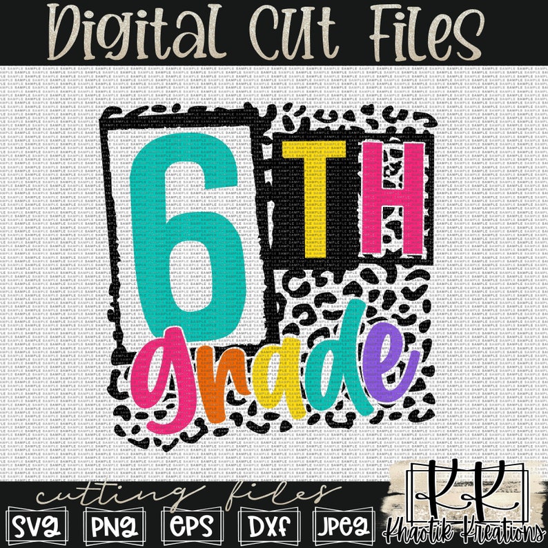 6th Grade Svg, Sixth Grade Design, Teacher Svg, Back to School Svg ...