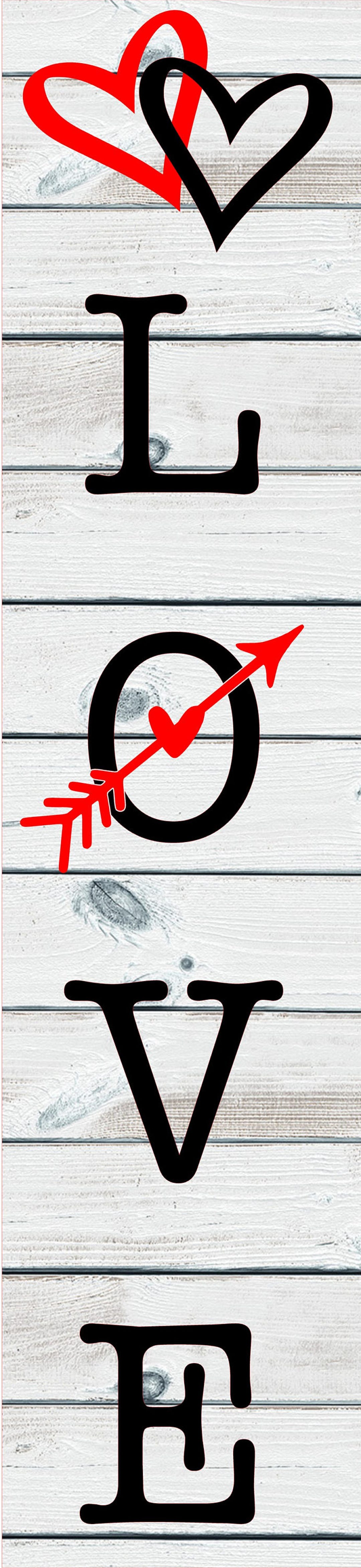 Vertical Valentine Svg, Vertical Svg, Svg for Signs, Valentine Svg ...