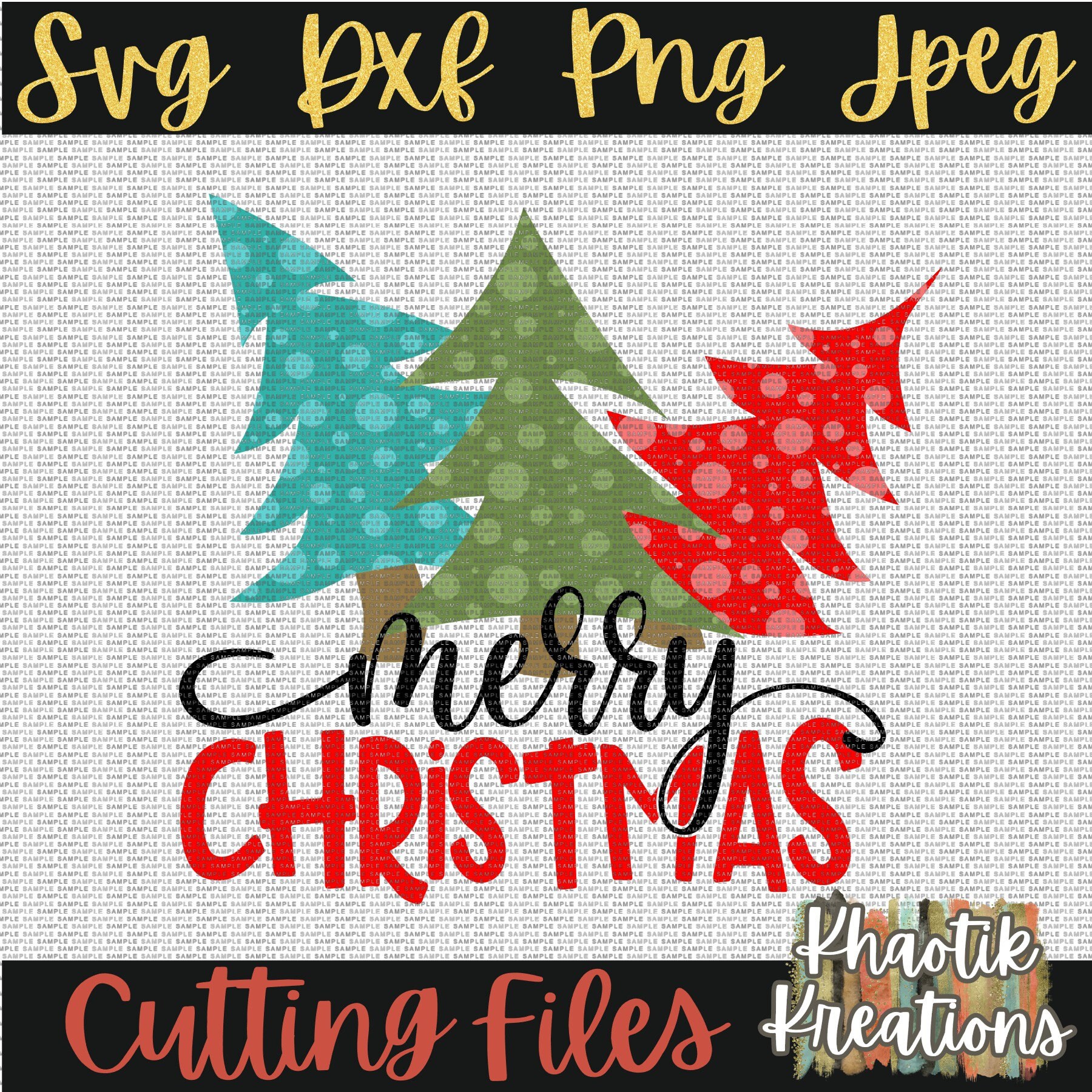 Merry Christmas Svg Christmas Tree Svg Christmas Cut File - Etsy