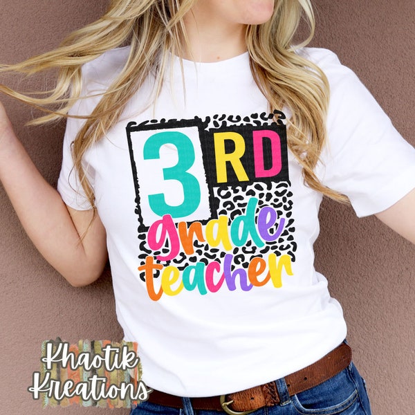3rd Grade Teacher Shirt - Etsy