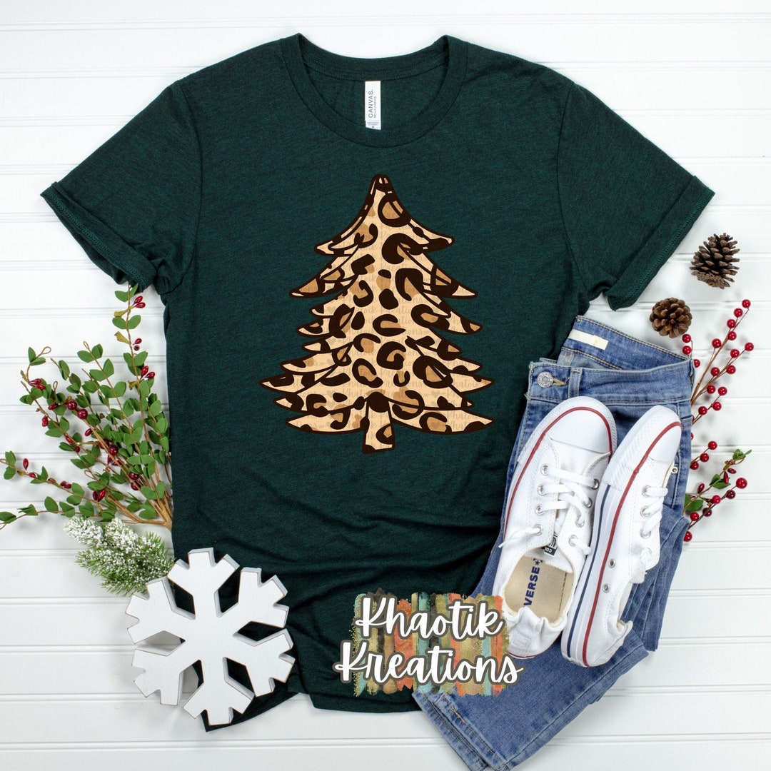 Leopard Christmas Tree Svg, Christmas Svg, Cuttable Leopard Christmas ...