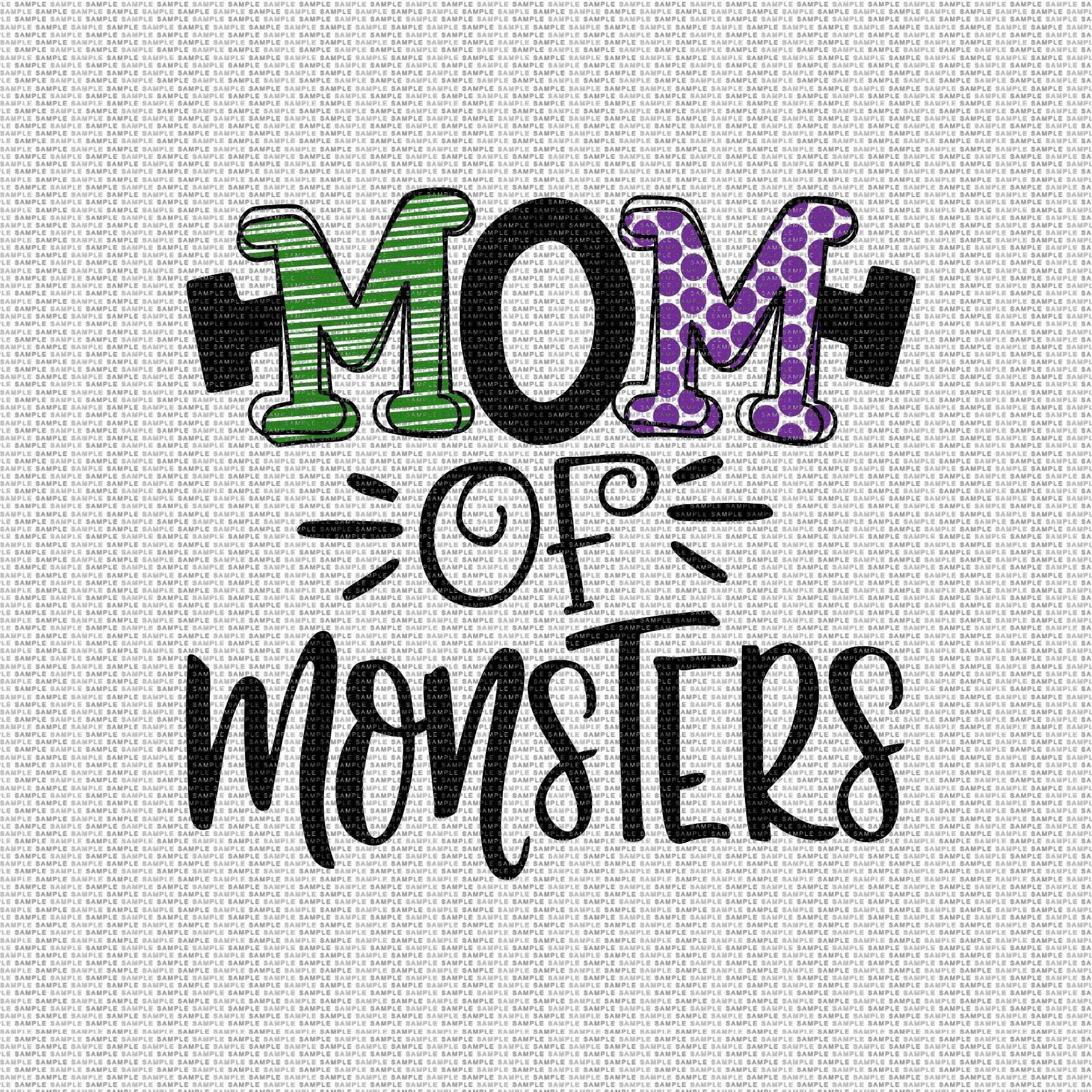 Mom of Monsters Svg Halloween Svg Halloween Mom Svg Halloween Mom Shirt ...