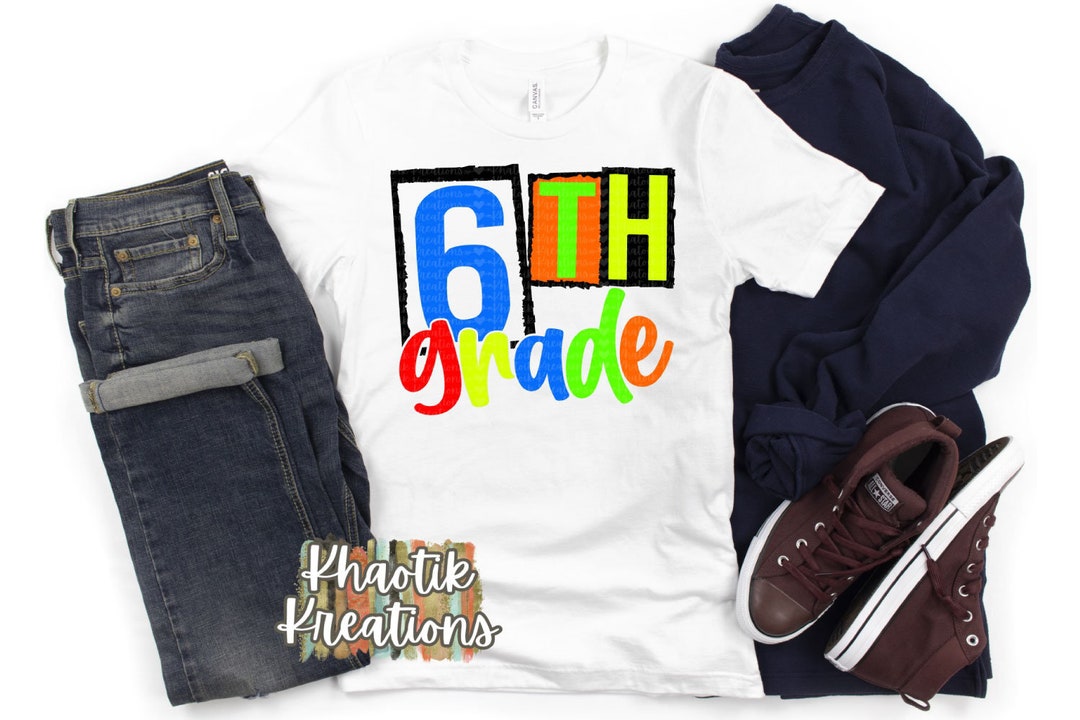6th Grade Svg, Sixth Grade Design, Teacher Svg, Back to School Svg ...