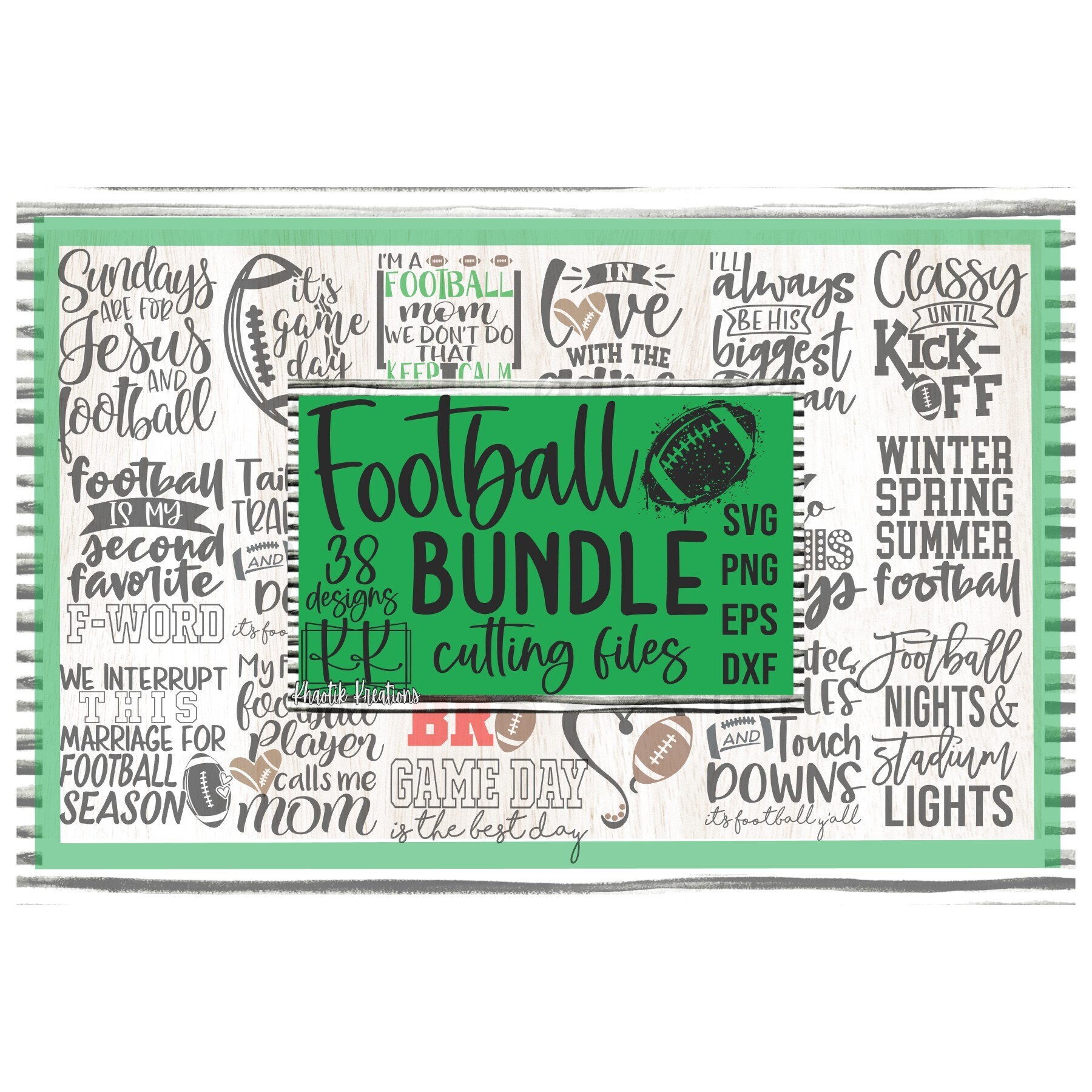 Football Bundle Football Mom Football Life Game Day - Etsy