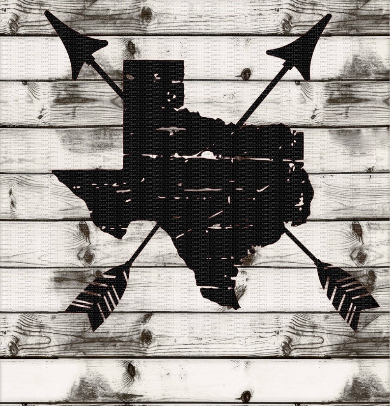 Texas With Arrows Svg Vintage Svg Distressed Svg Texas - Etsy