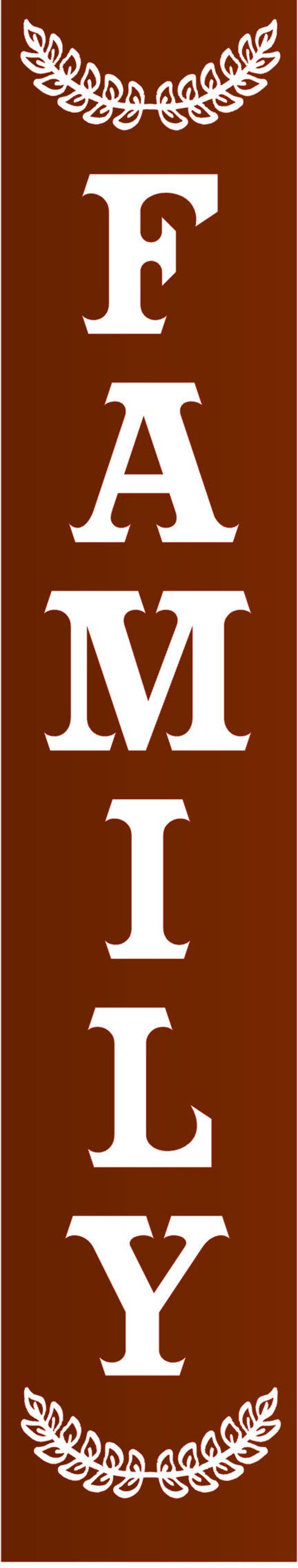 Vertical Family Svg Vertical Svg Svg for Signs Family | Etsy