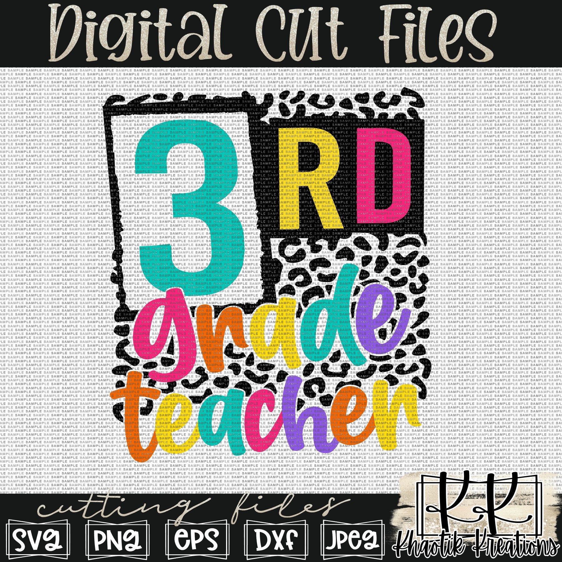 3rd Grade Svg Third Grade Teacher Svg Back to School Svg - Etsy