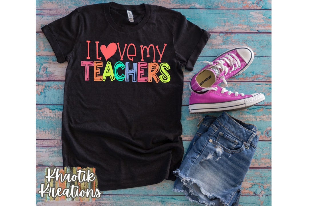 I Love My Teachers Svg, School Teacher, Teacher Svg, Back to School ...