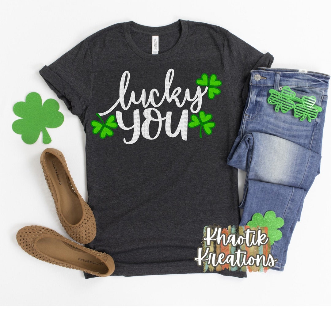 Lucky You Svg, St Patricks Day Svg, 4 Leaf Clover Svg, St Patricks Day ...
