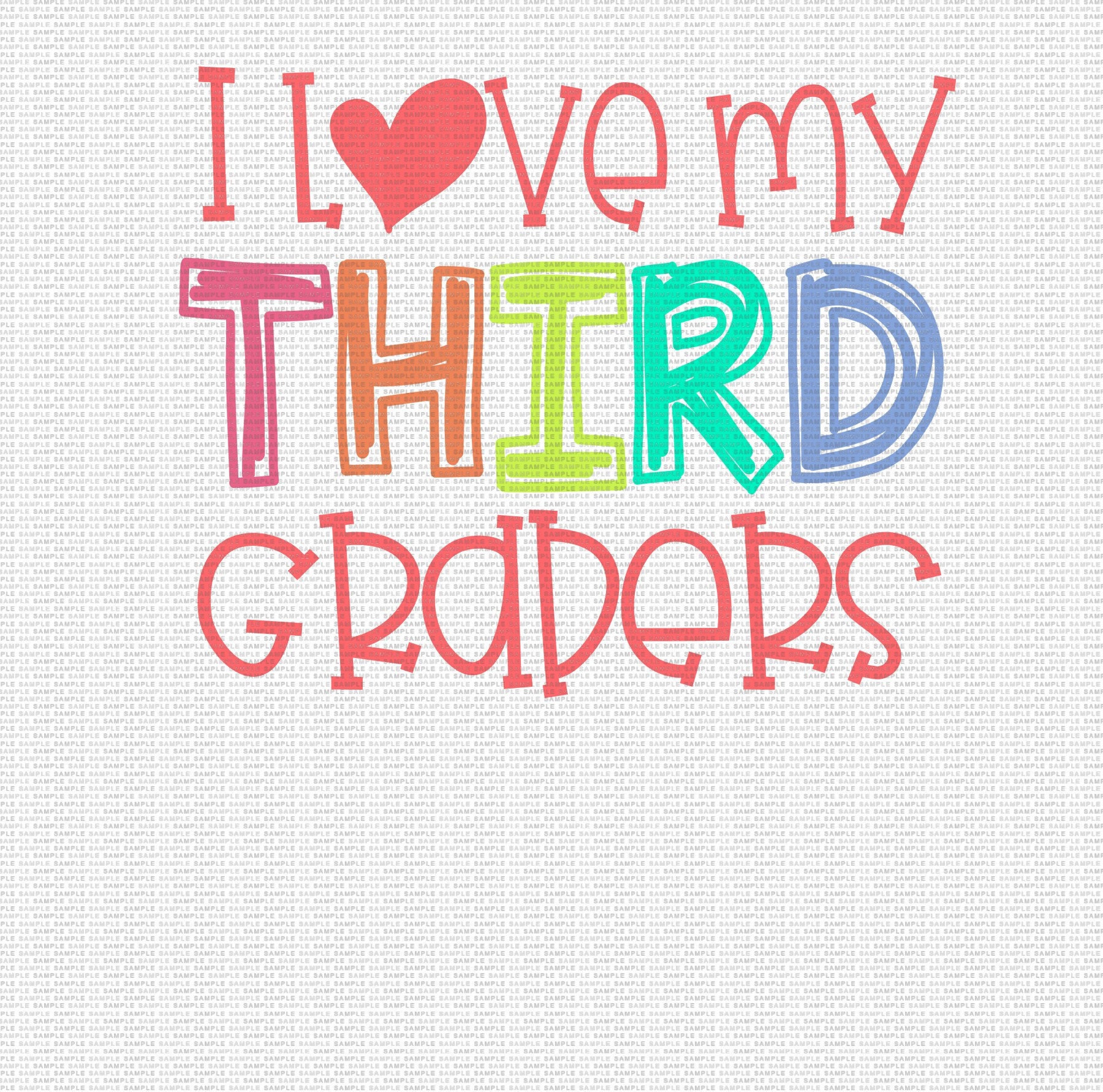 I Love My Third Graders Svg, Third Grade Svg, Teacher Svg, Back to ...