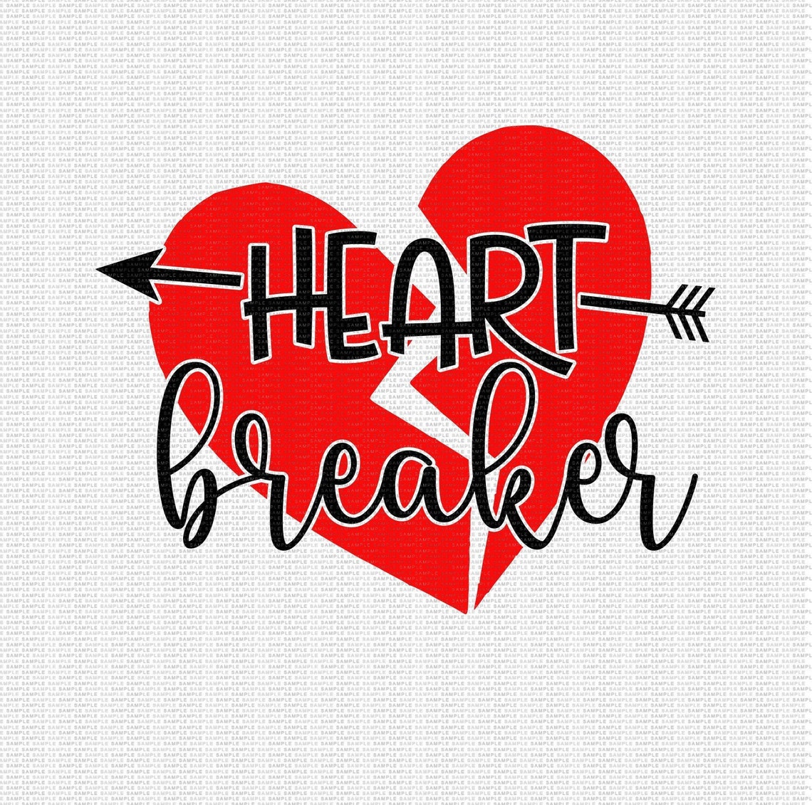 Heart Breaker Svg Valentine's Svg Valentine's Day Svg - Etsy