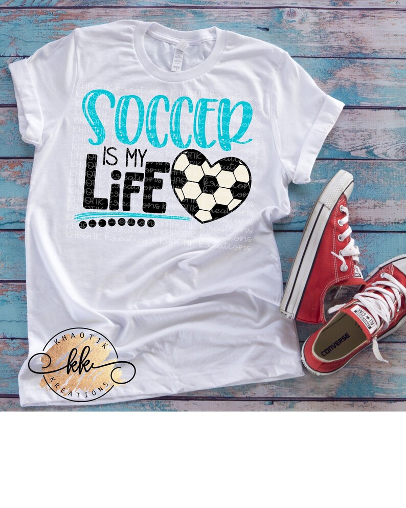 Soccer is My Life Svg Soccer Life Svg Soccer Mom Soccer Ball Heart Svg ...
