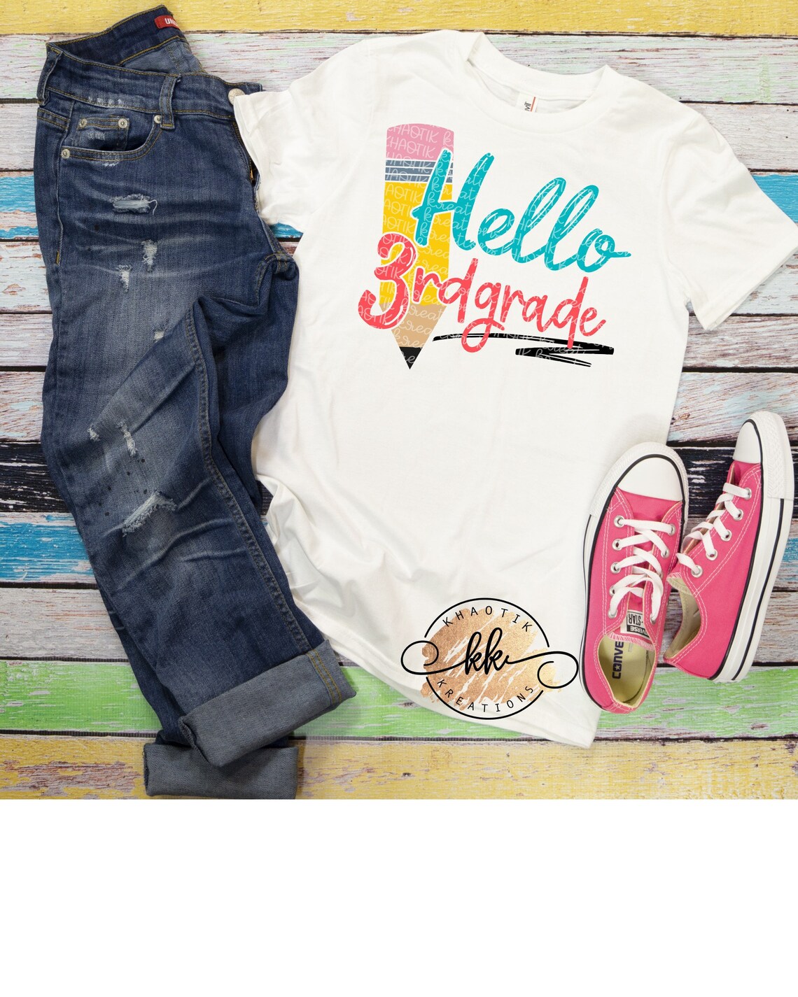 Hello 3rd Grade Svg Back to School Svg 3rd Grade Svg First Day | Etsy