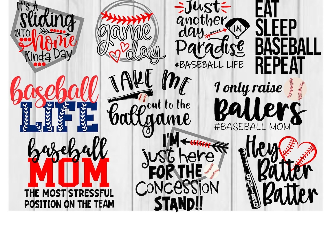 Baseball Bundle Svg Baseball Svg Bundle Baseball Mom Svg - Etsy