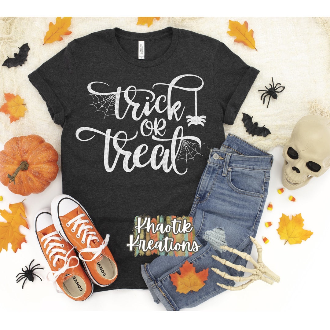 Trick or Treat Svg, Halloween Svg, Spider Web Svg, Spider Svg ...