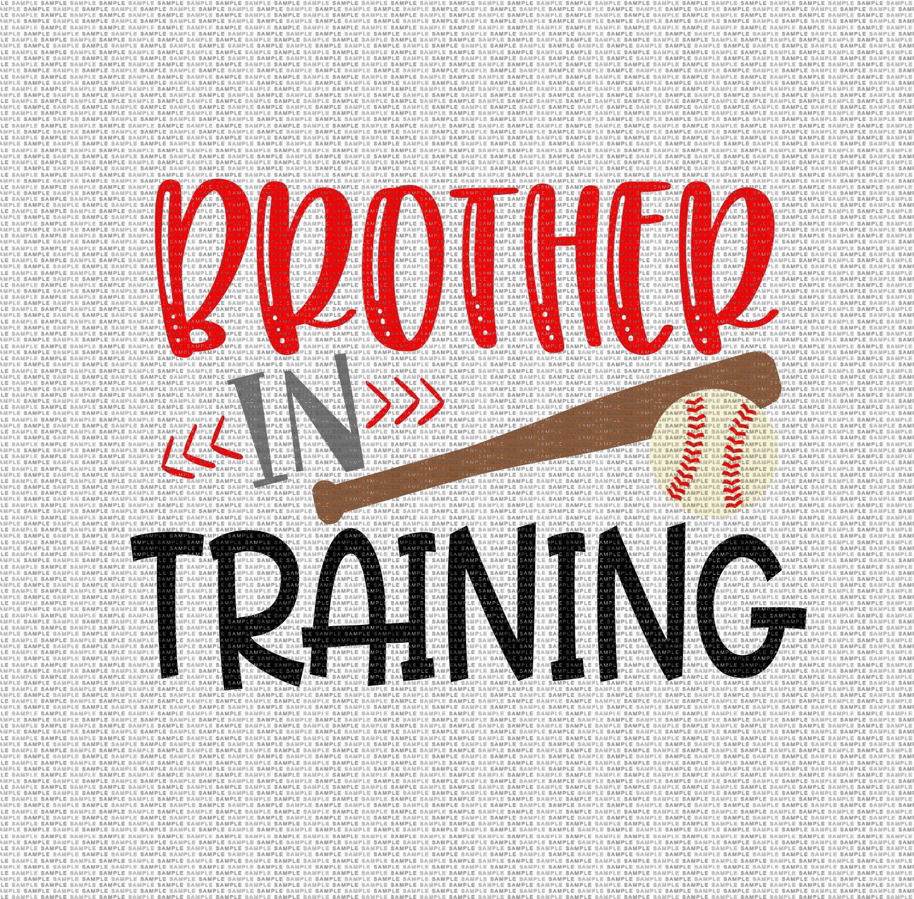 Baseball Svg Brother in Training Svg Brother Svg Baseball Brother Svg ...