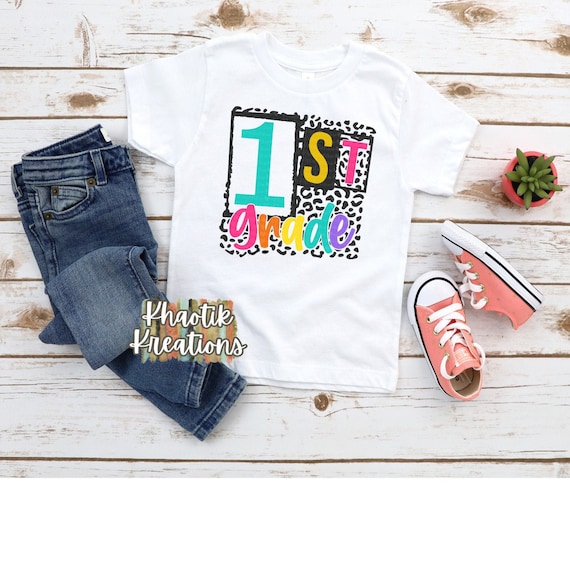 1st Grade Svg First Grade Design Teacher Svg Back to School | Etsy