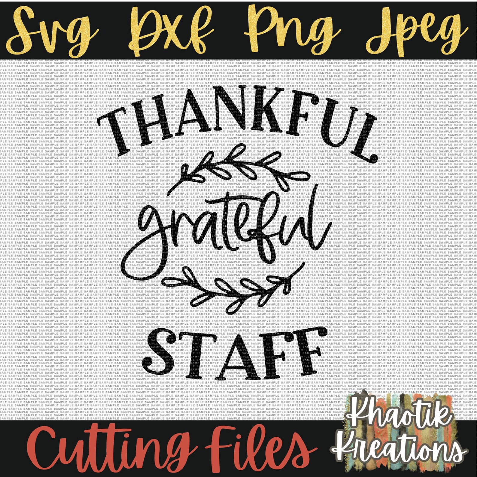 Thankful Grateful Staff Svg Staff Svg Teacher Svg Thankful Svg - Etsy