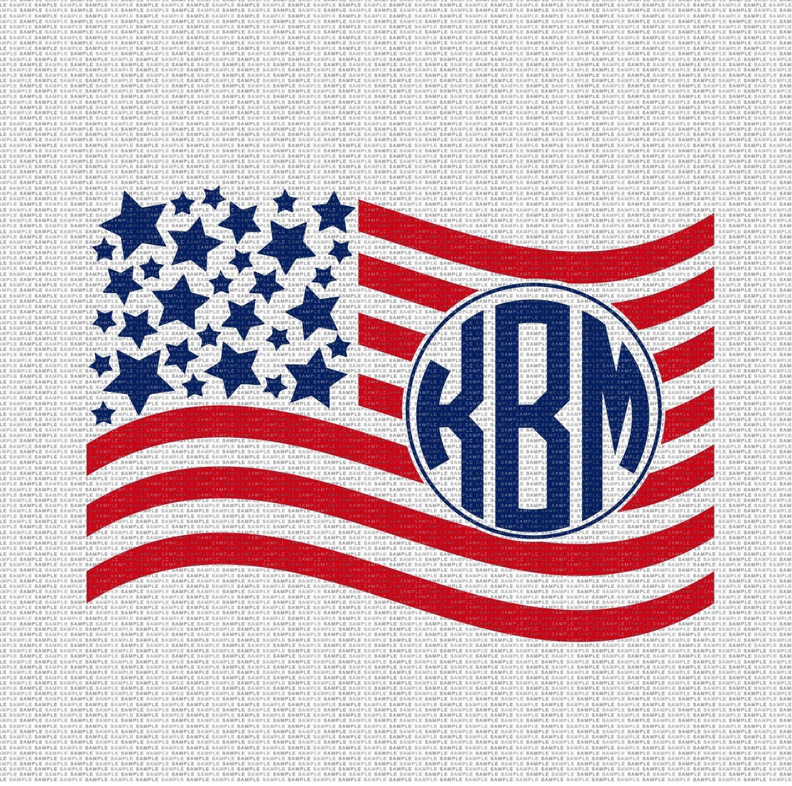 American Flag Monogram Svg 4th of July Svg American Flag Svg Monogram ...