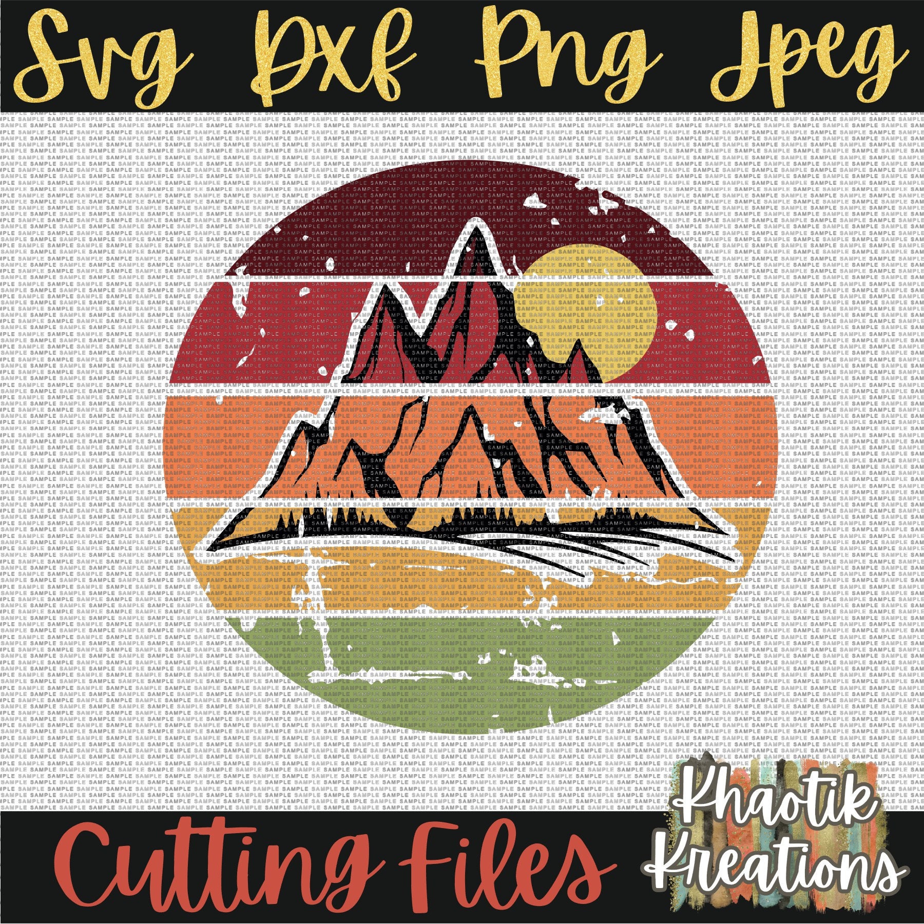 Mountains Svg Distressed Mountain Scene Camping Svg - Etsy