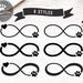 Infinity Paw Print SVG Bundle | Paw on Infinity SVG Pack | Infinity Paw ...