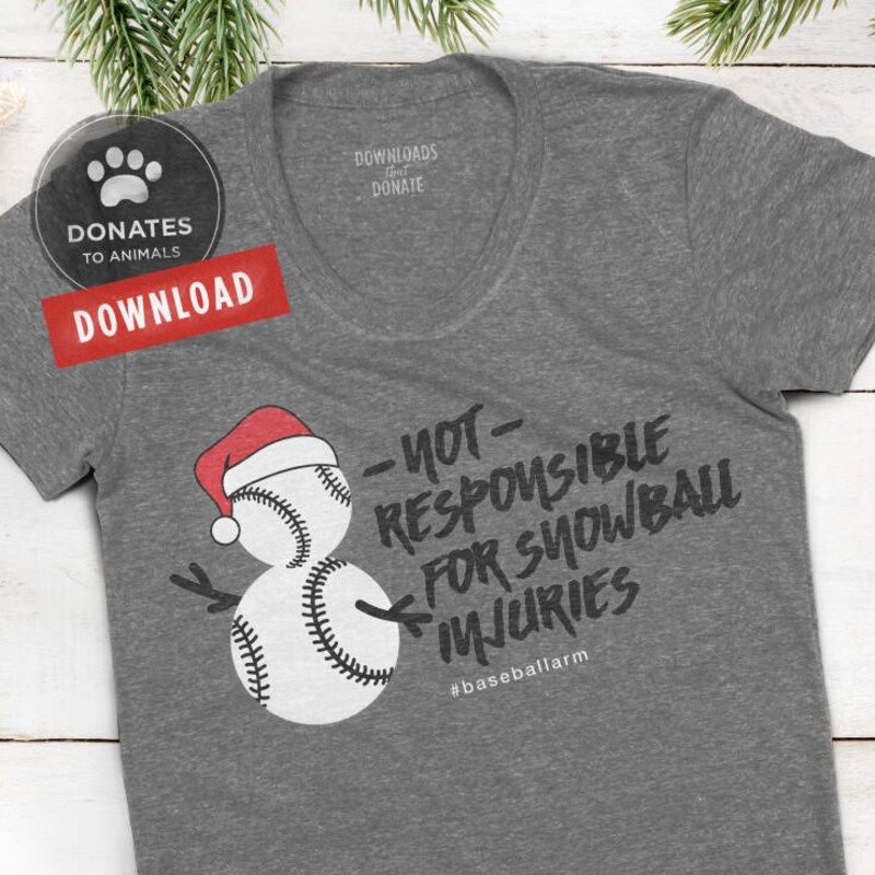 Baseball Snowman Svg - Etsy