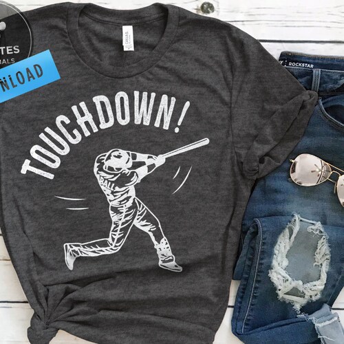 Touchdown SVG Funny Sports SVG Funny Baseball SVG for - Etsy