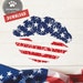 Flag Lips SVG 4th of July SVG United States Flag SVG | Etsy