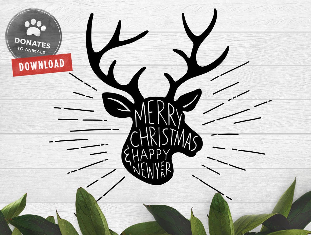 Christmas SVG Reindeer SVG Christmas Shirt SVG Deer Svg Holiday Svg ...