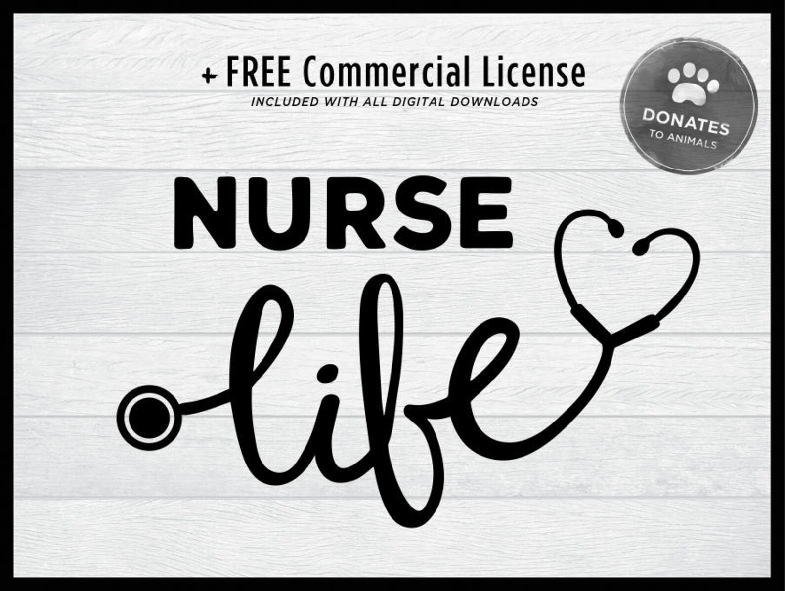 Nurse SVG Nurse Life SVG With Heart Cute Nurse Cut File | Etsy