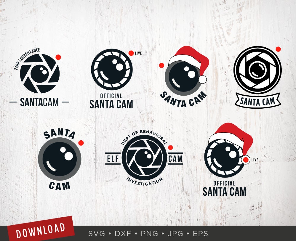 Santa Cam SVG | Santa Cam Cut File | Elf Cam SVG | Santa Cam File for ...
