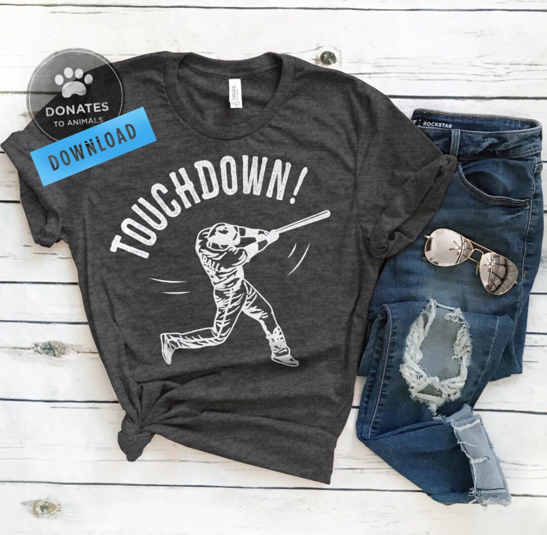 Touchdown SVG | Funny Sports SVG | Funny Baseball SVG for Shirt ...