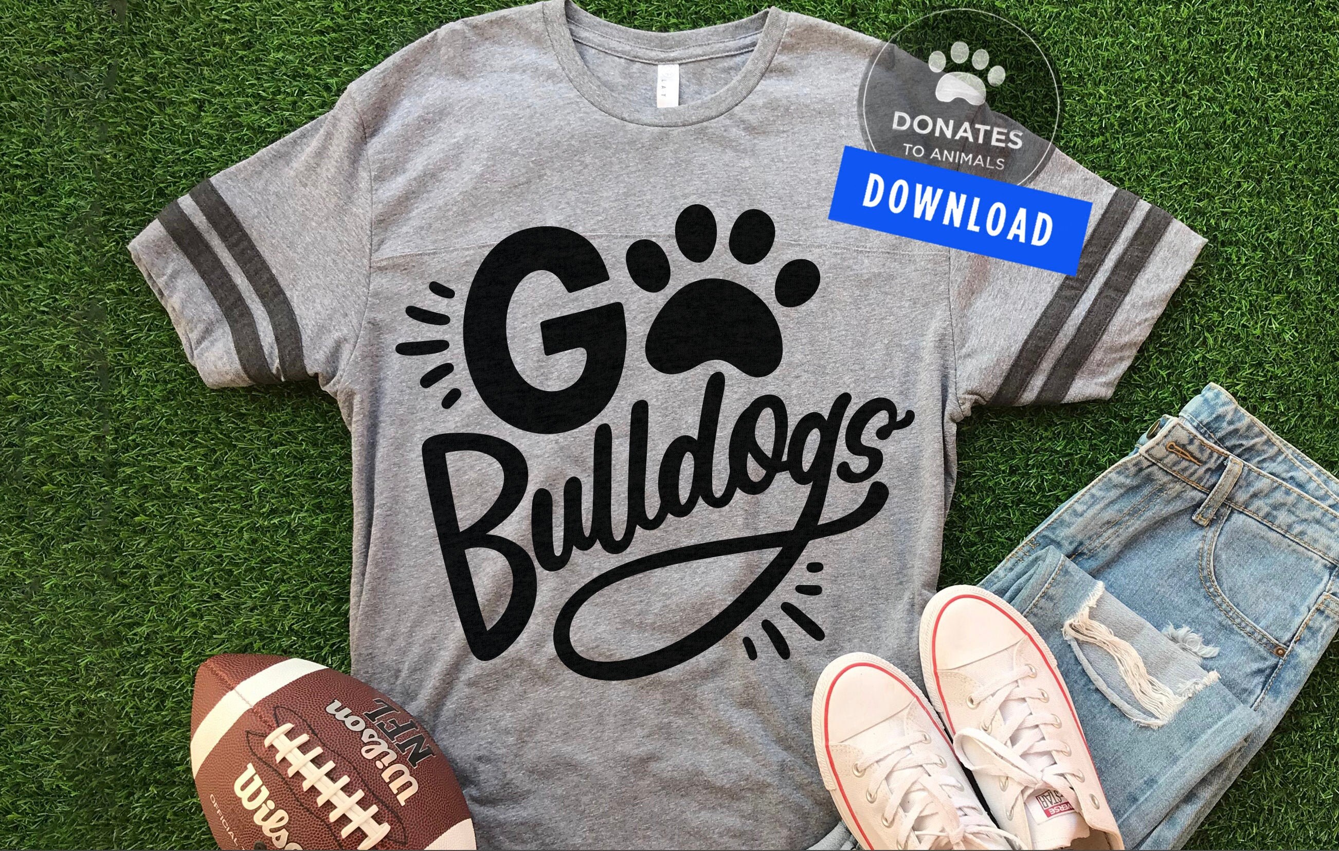 Go Bulldogs SVG | School Sports Team SVG Football Mom SVG | Football ...