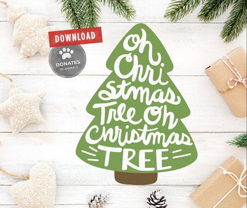 Oh Christmas Tree SVG Bundle | Christmas Saying SVG | Christmas Clipart ...
