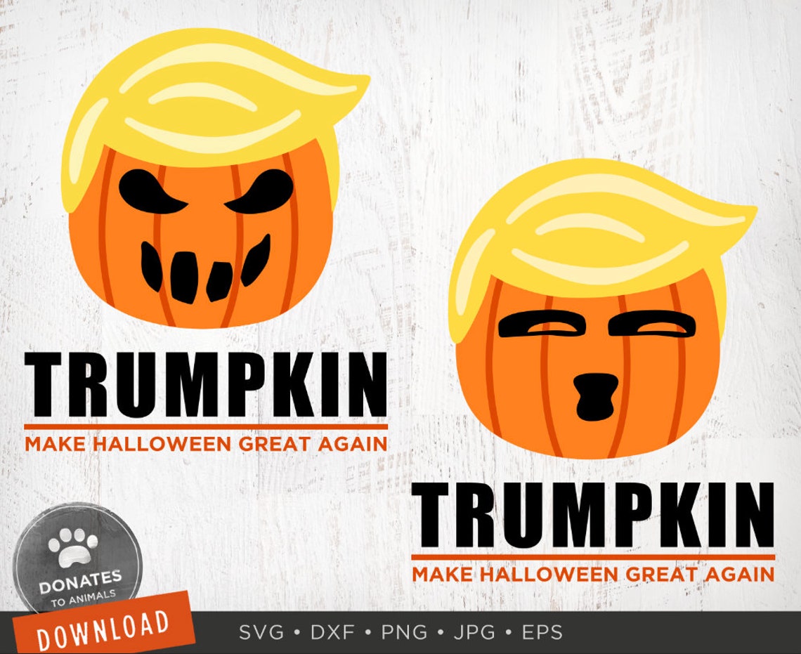 2 Trumpkin SVG Bundle | Trumpkin PNG | Funny Trump Halloween SVG ...