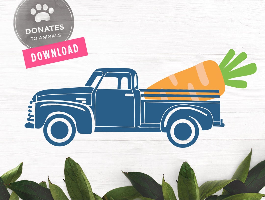 Easter SVG | Easter Clipart | Truck With Carrot SVG | Easter Truck SVG ...