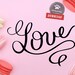 Curly Love SVG | Love Script Cuttable | Curly Love Cut File | Love SVG ...
