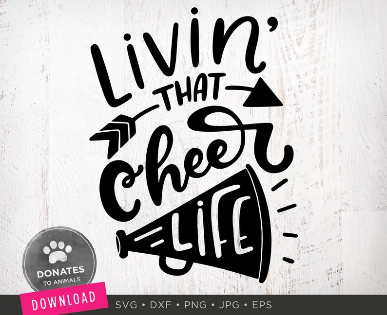 Cheer Life SVG Cheerlife SVG Cute Cheerleader Svg | Etsy