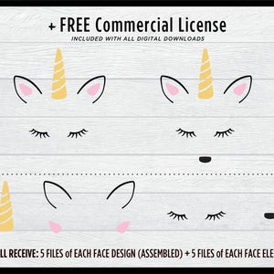 Unicorn Face SVG | Unicorn SVG | Unicorn Face Clipart | Unicorn Head ...
