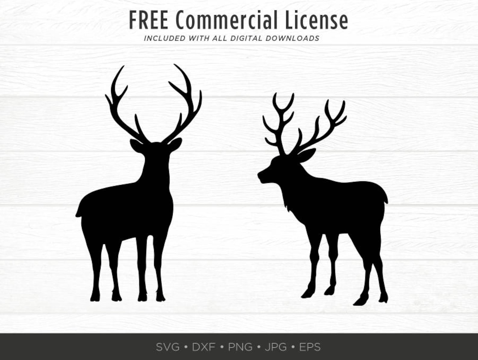 Reindeer SVG Pack Reindeer Silhouette SVG Bundle Reindeer - Etsy