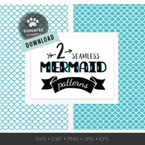 Mermaid SVG | Mermaid Digital Paper | Mermaid Scales SVG | Seamless ...