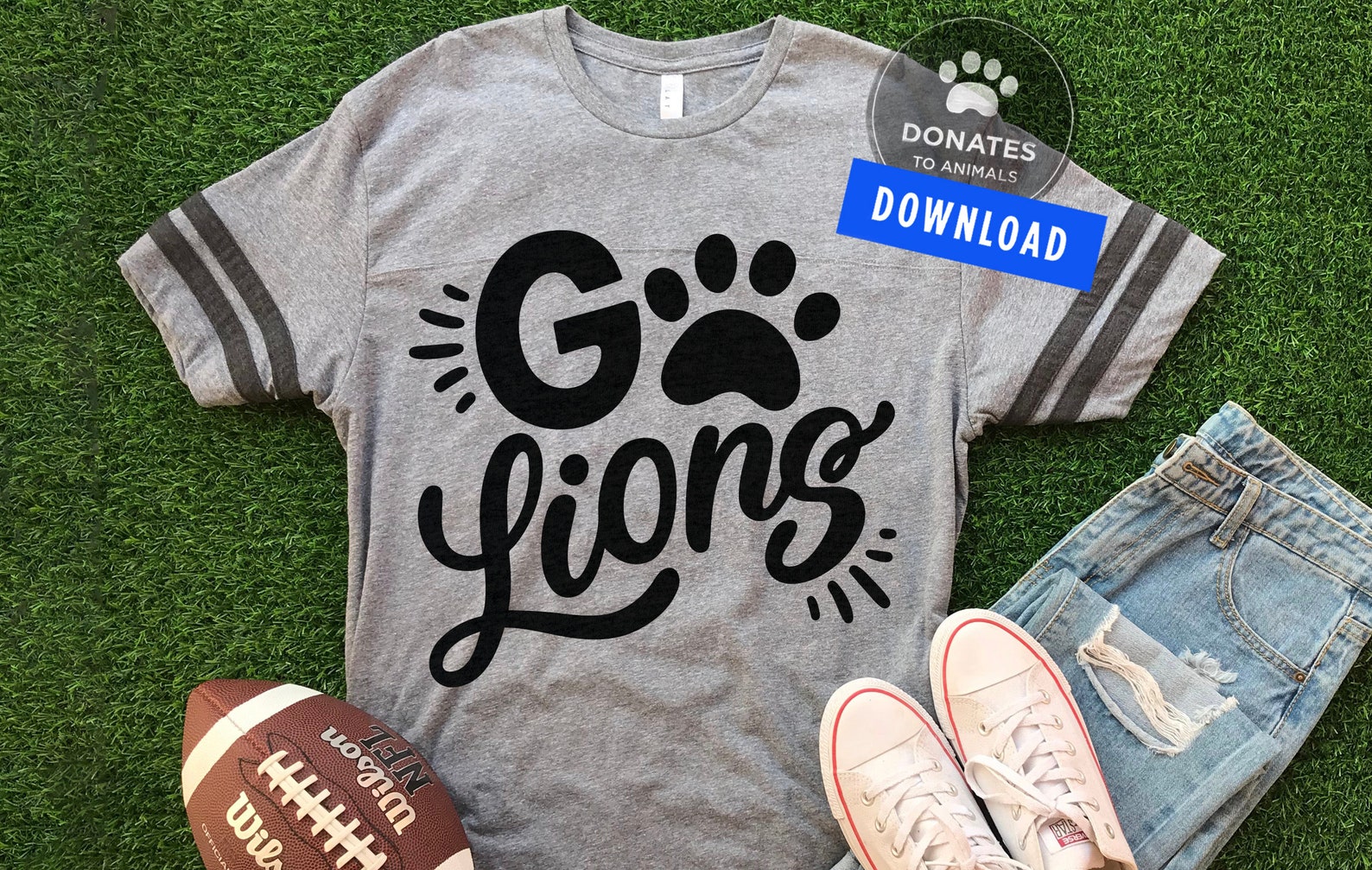Go Lions SVG | School Sports Team SVG Football Mom SVG | Sports Svg Cut ...