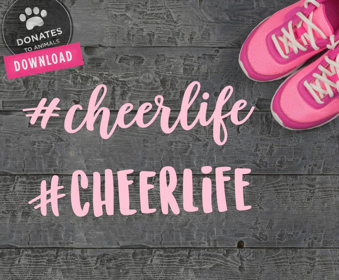 Cheerlife Cut File Bundle cheerlife SVG Bundle Cheer Life - Etsy