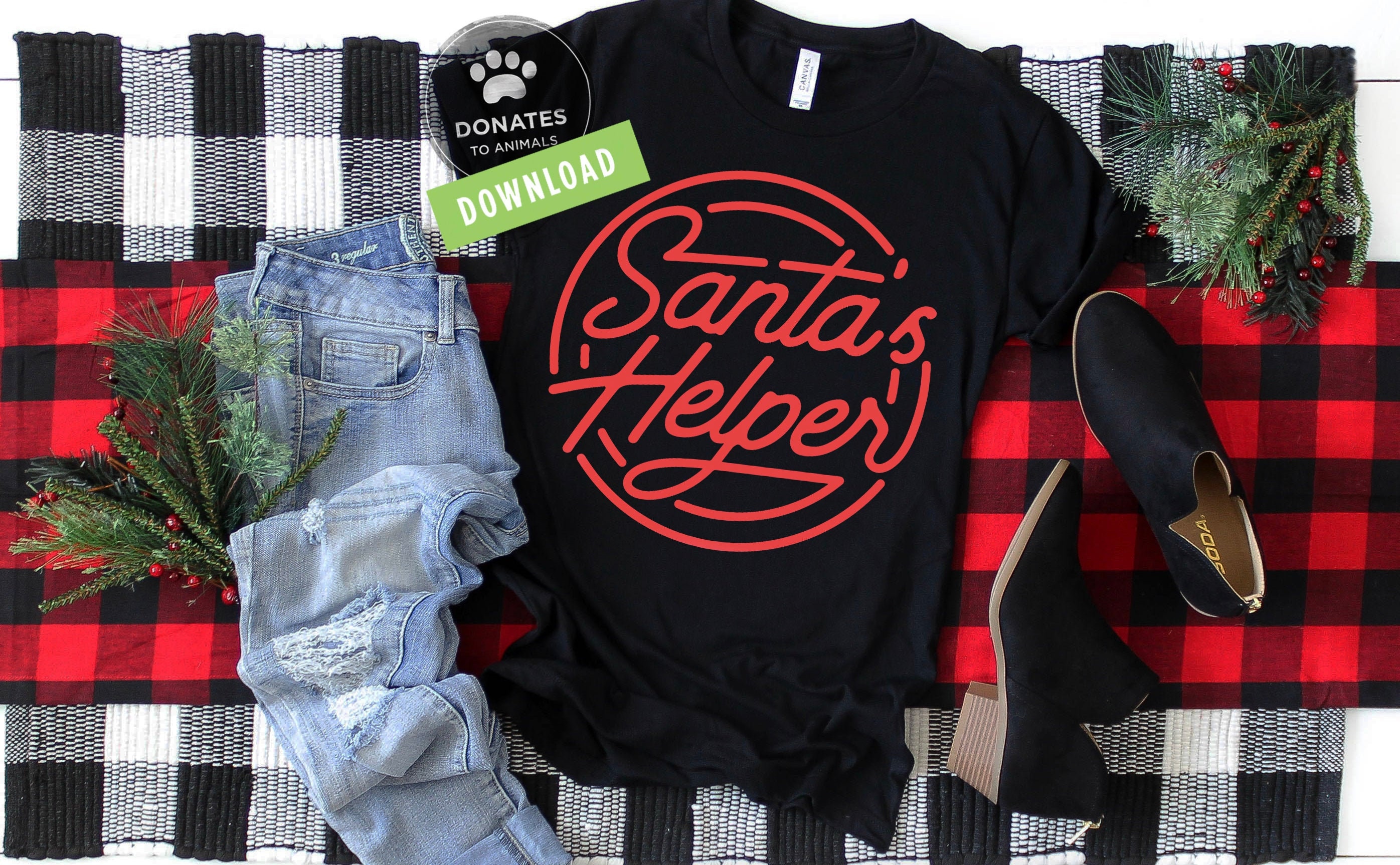 Santa's Helper SVG Christmas SVG Holiday SVG Mom Elf | Etsy